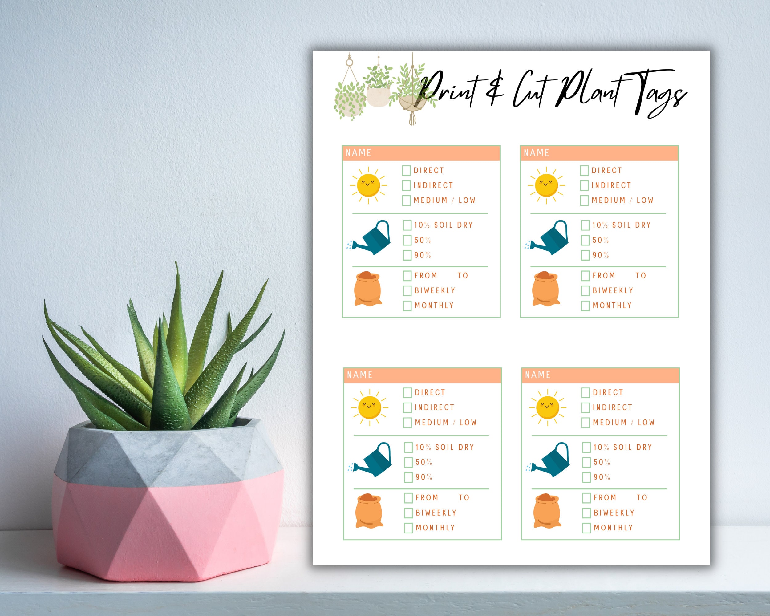 Plant Care Planner | Houseplant Planner | Printable Plant Journal ...
