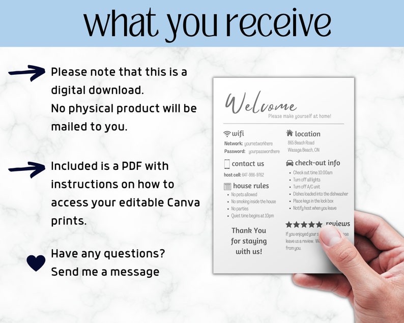 VRBO Welcome Sign | Editable Printable Sign | Minimalist Design | Canva ...