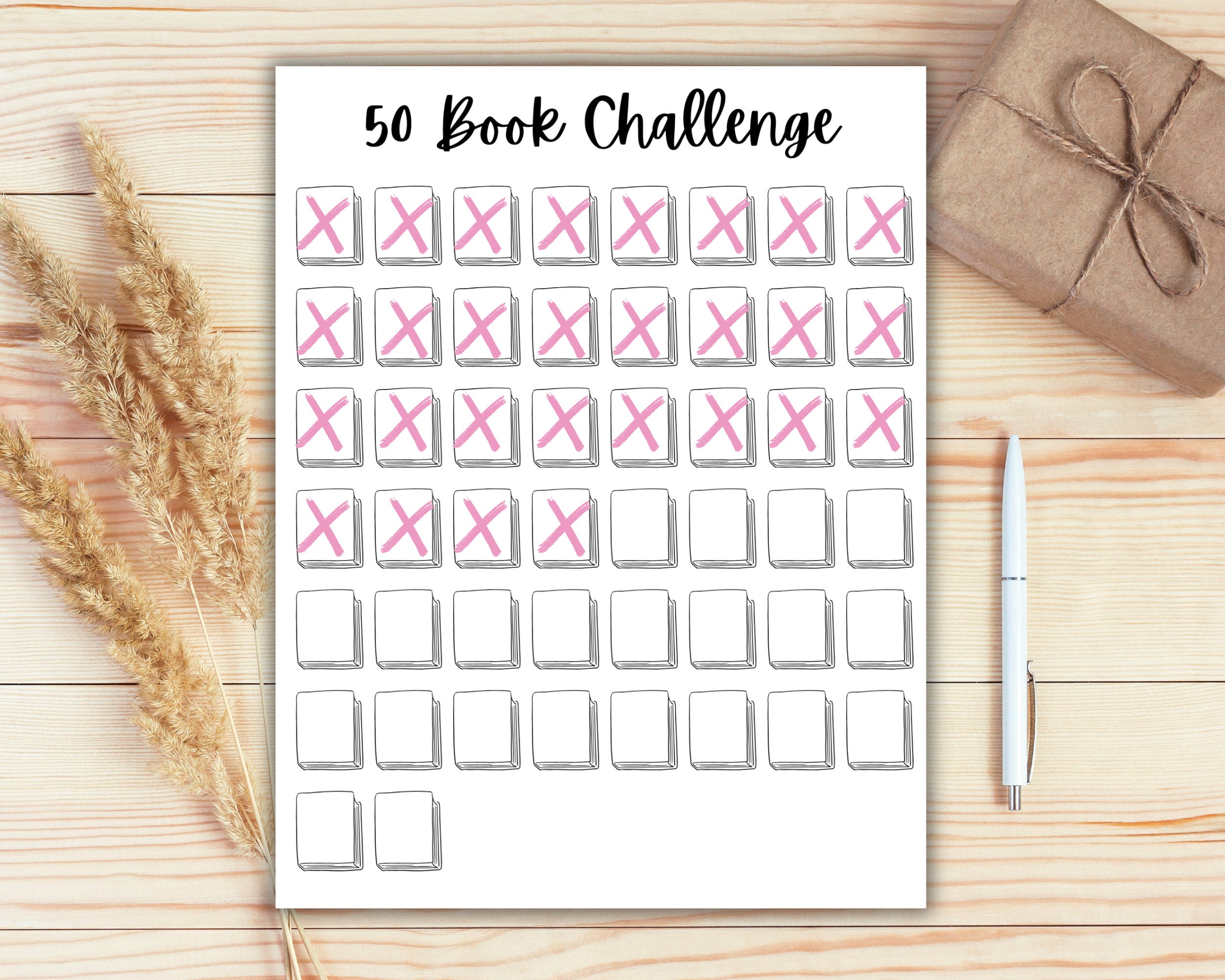 Book Reading Challenge Reading Challenge Reading Tracker Book Challenge ...