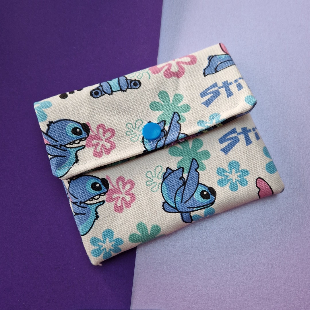 Lilo and Stitch Double Pocket Pouch With Water Resistent Fabric and a ...