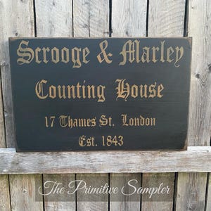 Scrooge and Marley Sign - Etsy