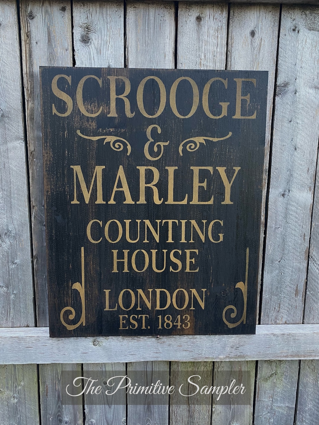 Scrooge and Marley Sign - Etsy