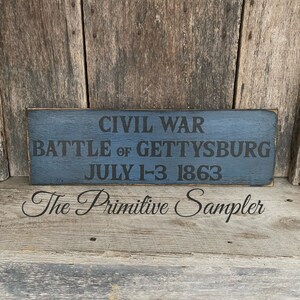 Civil War Battle Signs, Battle of Gettysburg Sign, - Etsy