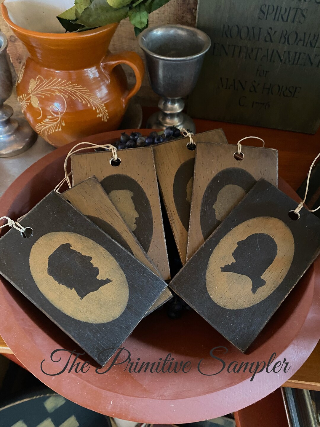 George and Abe Ornaments - Etsy