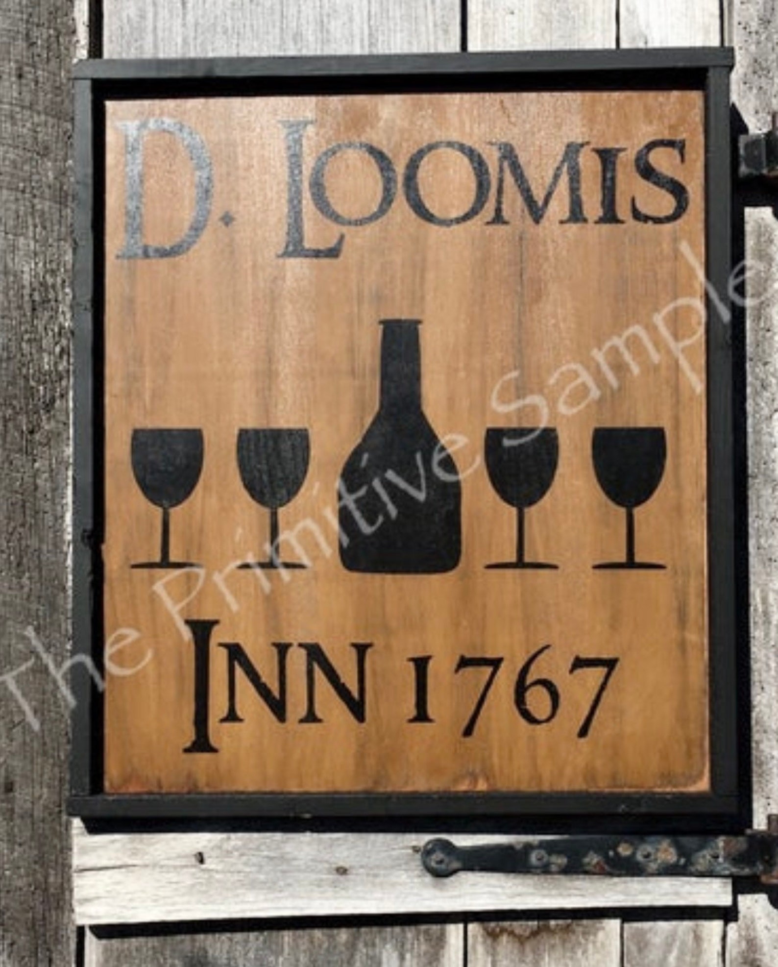 D Loomis Colonial Tavern Sign Reproduction Tavern D.loomis - Etsy