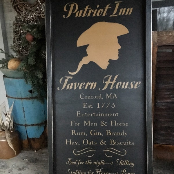 Colonial Tavern Sign - Etsy