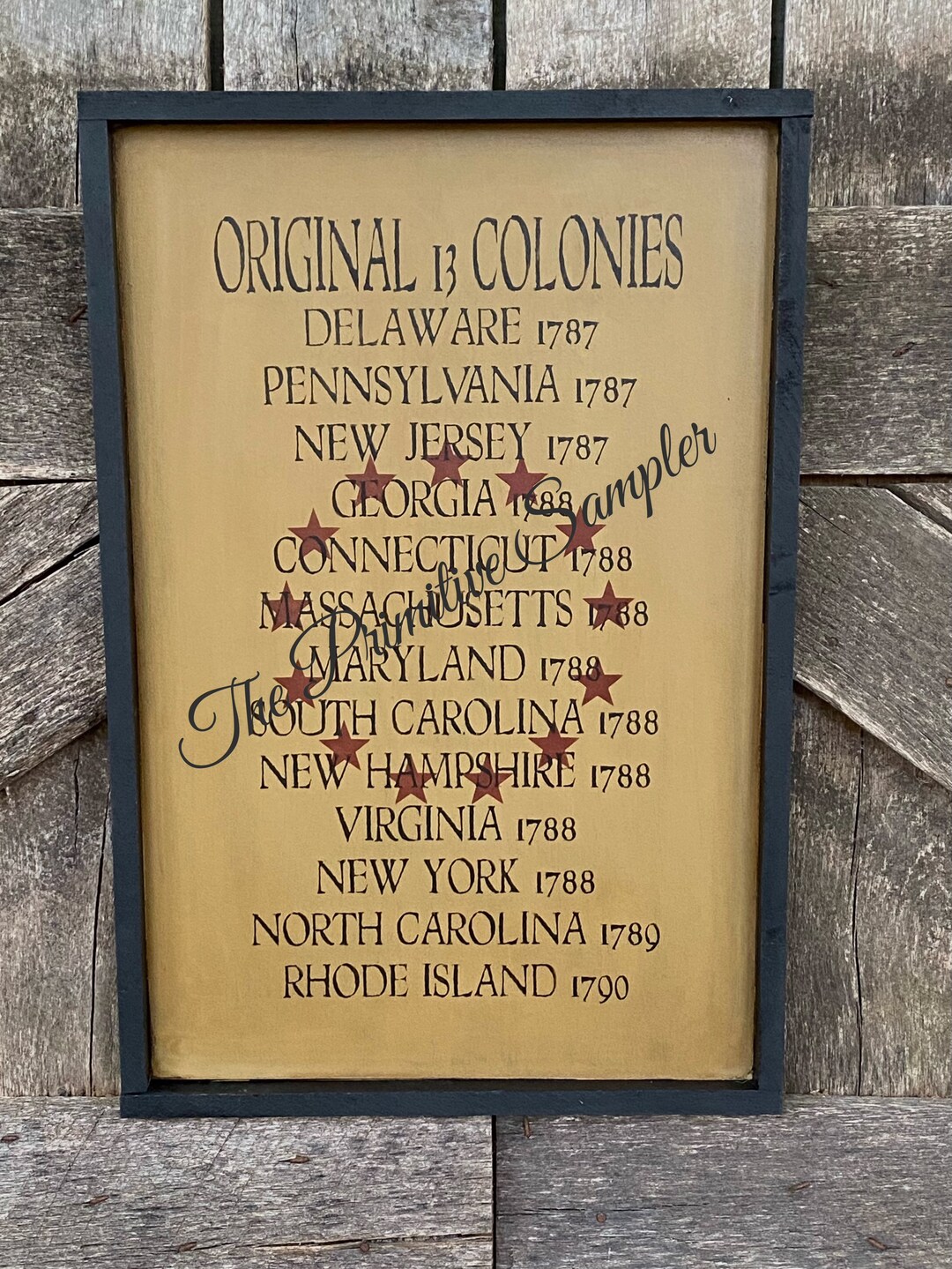 13 Colonies Sign - Etsy