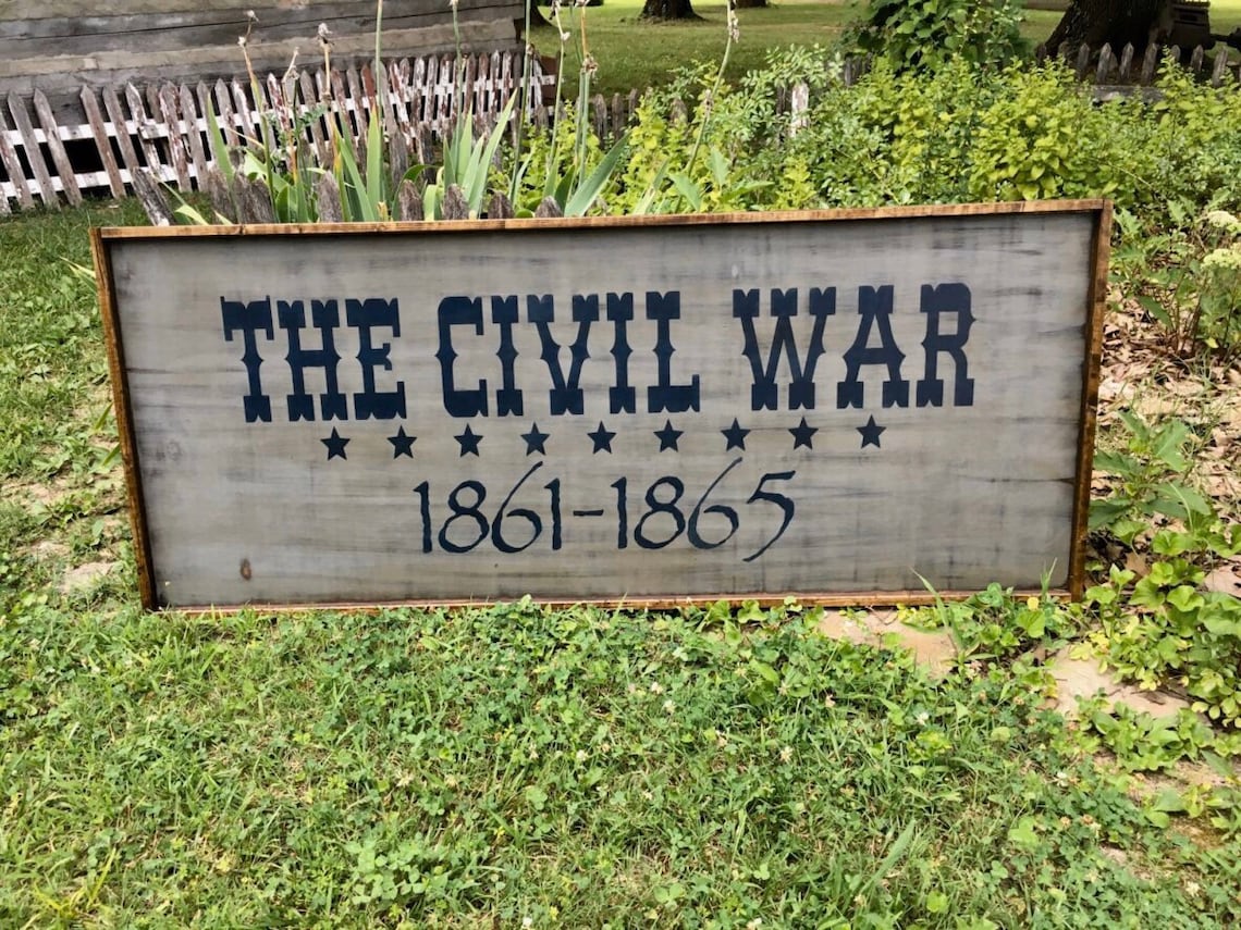 Civil War Sign 24x60 Sign 12x60 | Etsy