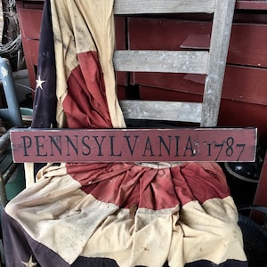 State Joined Union, State Signs, Colonial Decor, Early American Decor ...