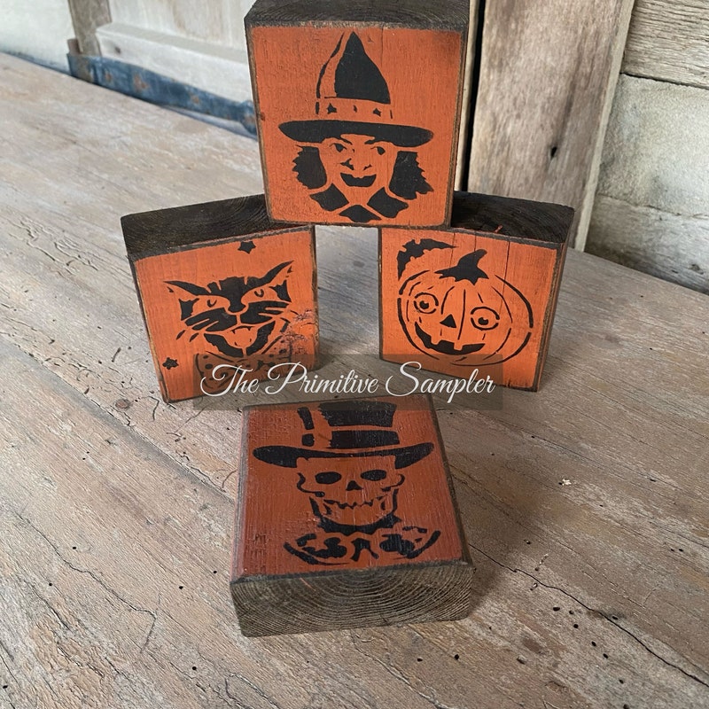 Halloween Blocks - Etsy