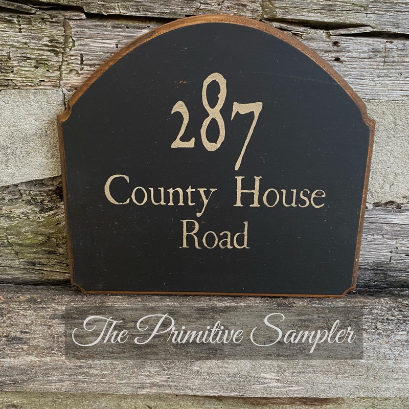 Colonial House Numbers - Etsy