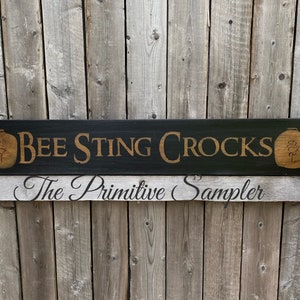 Bee Sting Crock Sign - Etsy