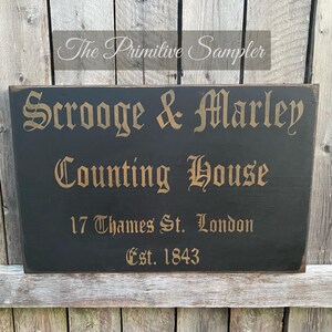 Scrooge and Marley Sign - Etsy