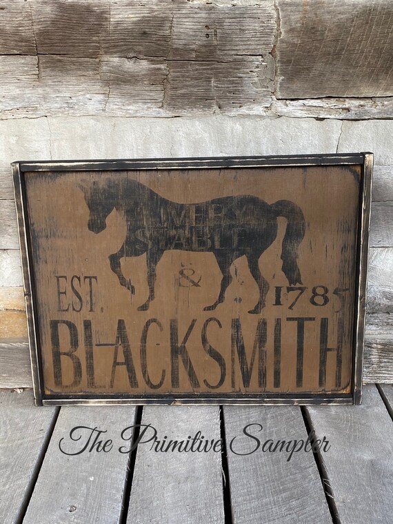 Blacksmith Sign - Etsy