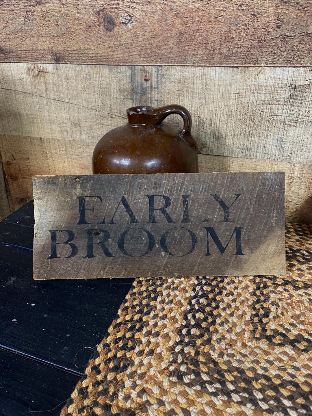 Early Brooms Rustic Sign, Small Sign, Display Signs, Very Prim Signs - Etsy