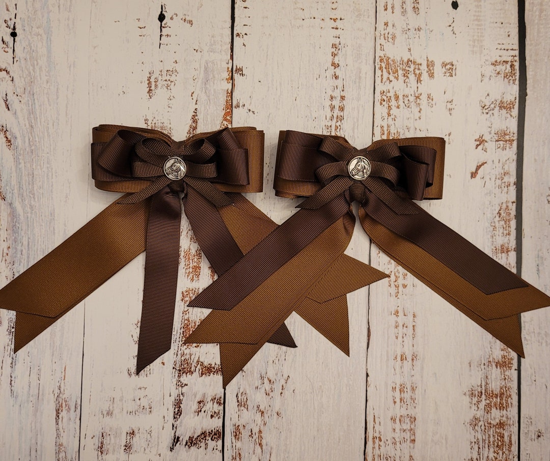 Chestnut - Coats of Many Colors - Hair Ribbons for Girls - Etsy
