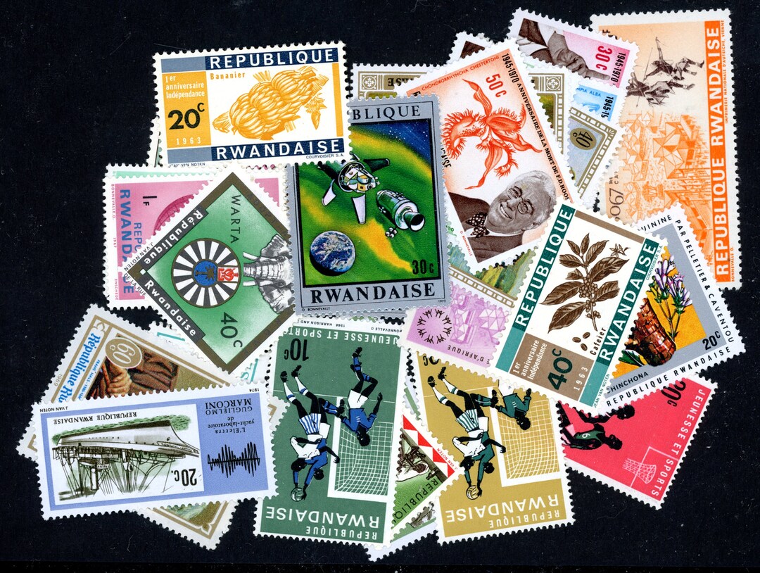 Rwanda Postage Stamps A Collection of Vintage Postage Stamps, see ...