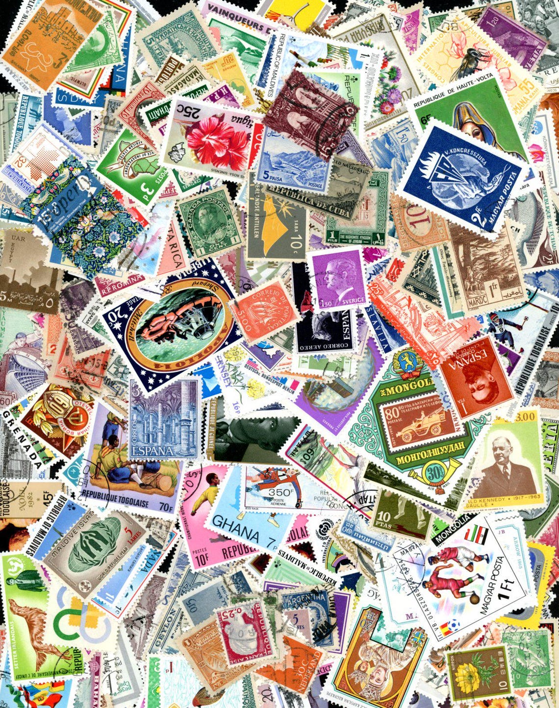 World Wide Postage Stamps - Collection of All Different World Wide ...