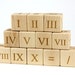 12 pc Number Blocks in 6 Number Styles Maple Building Blocks | Etsy