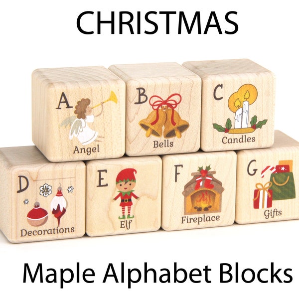 Christmas Blocks - Etsy