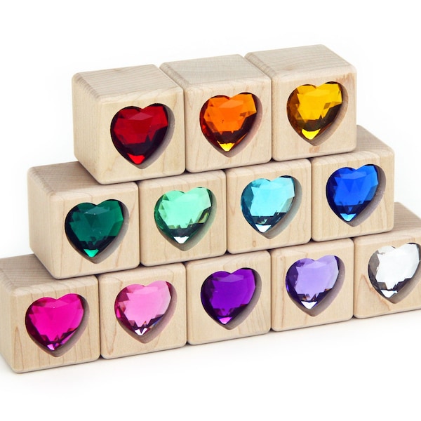 Valentine Blocks - Etsy