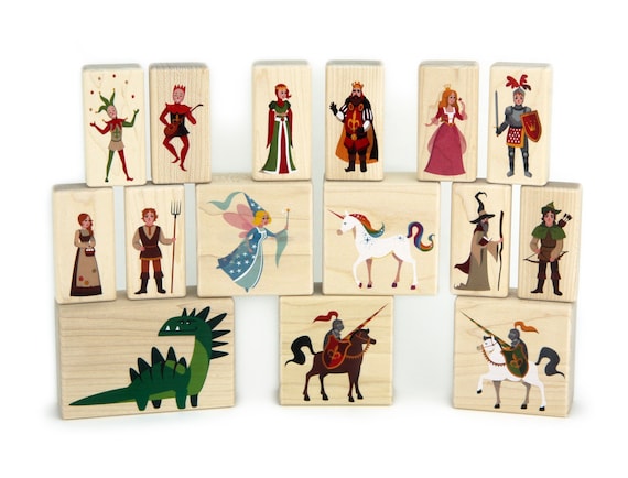 Fairytale Friends Building Blocks Solid Maple Blocks Kids - Etsy