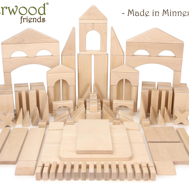 Big Wooden Blocks Kids - Etsy