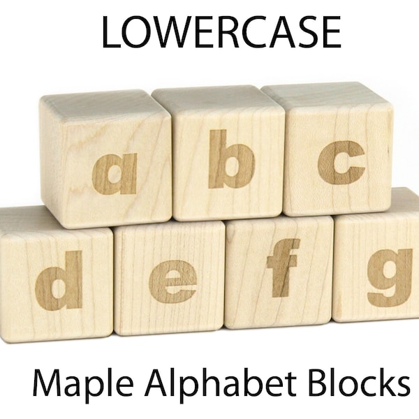 Wooden Alphabet Blocks - Etsy