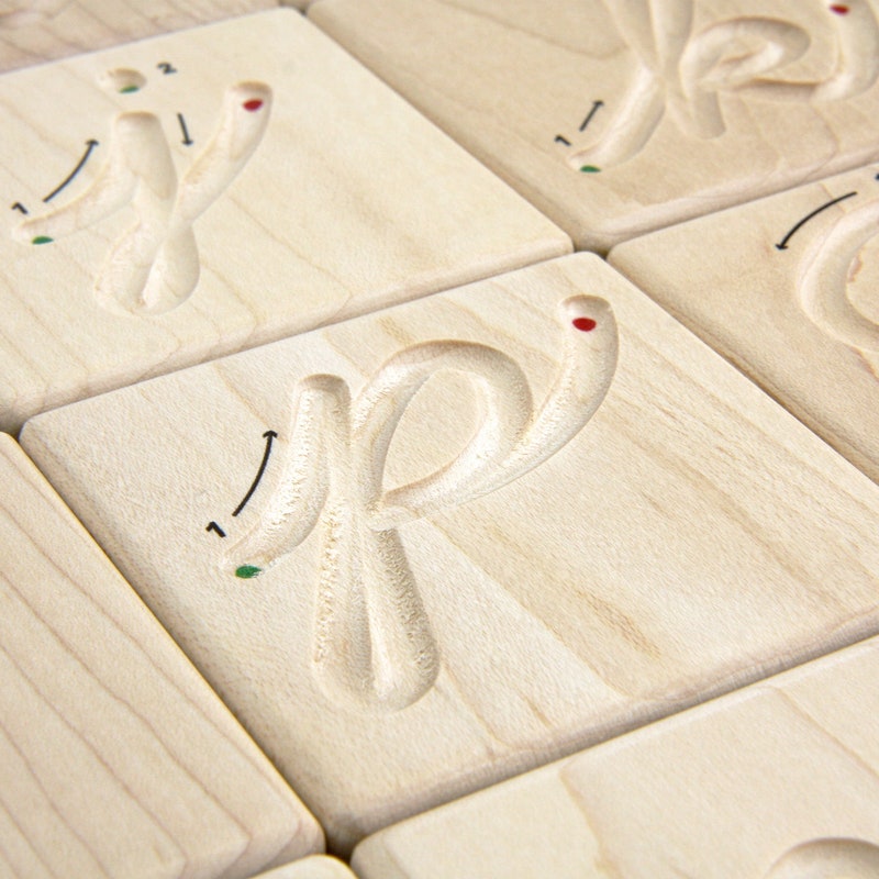 Cursive Wood Letter - Etsy