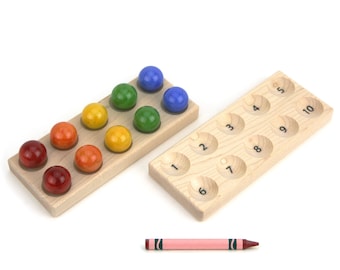 Ten Frame Wooden Ten Board Montessori Materials 10 Frame - Etsy