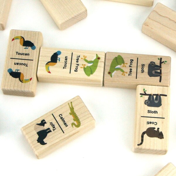 Rainforest Games Dominoes - Etsy