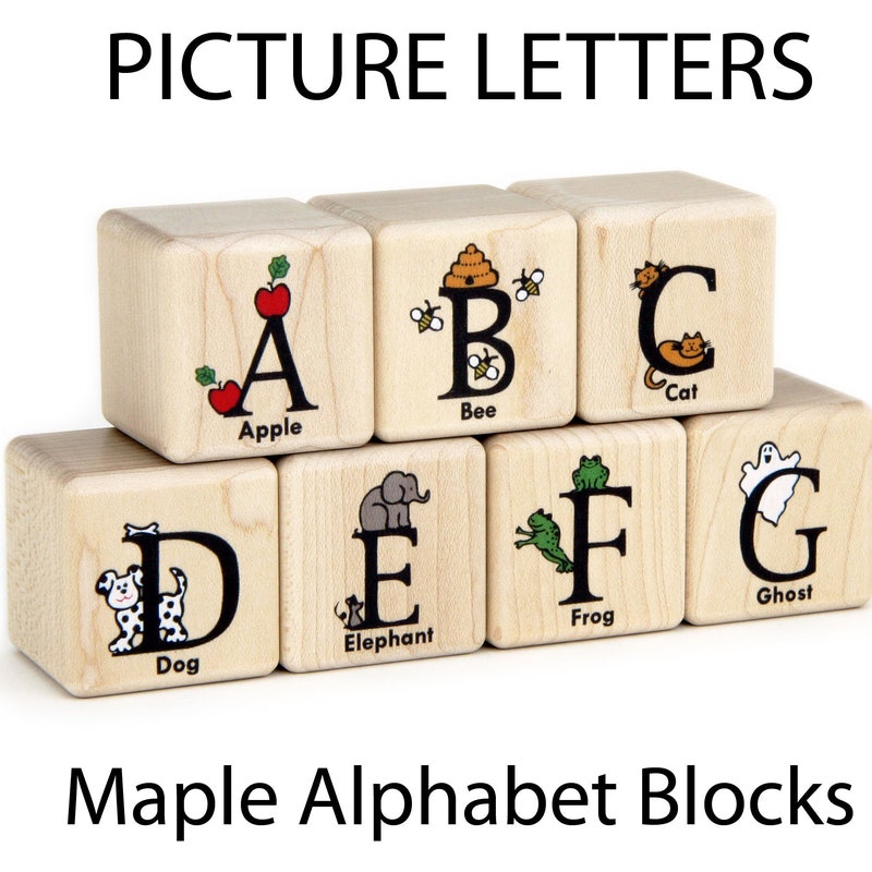 Alphabet Blocks - Etsy