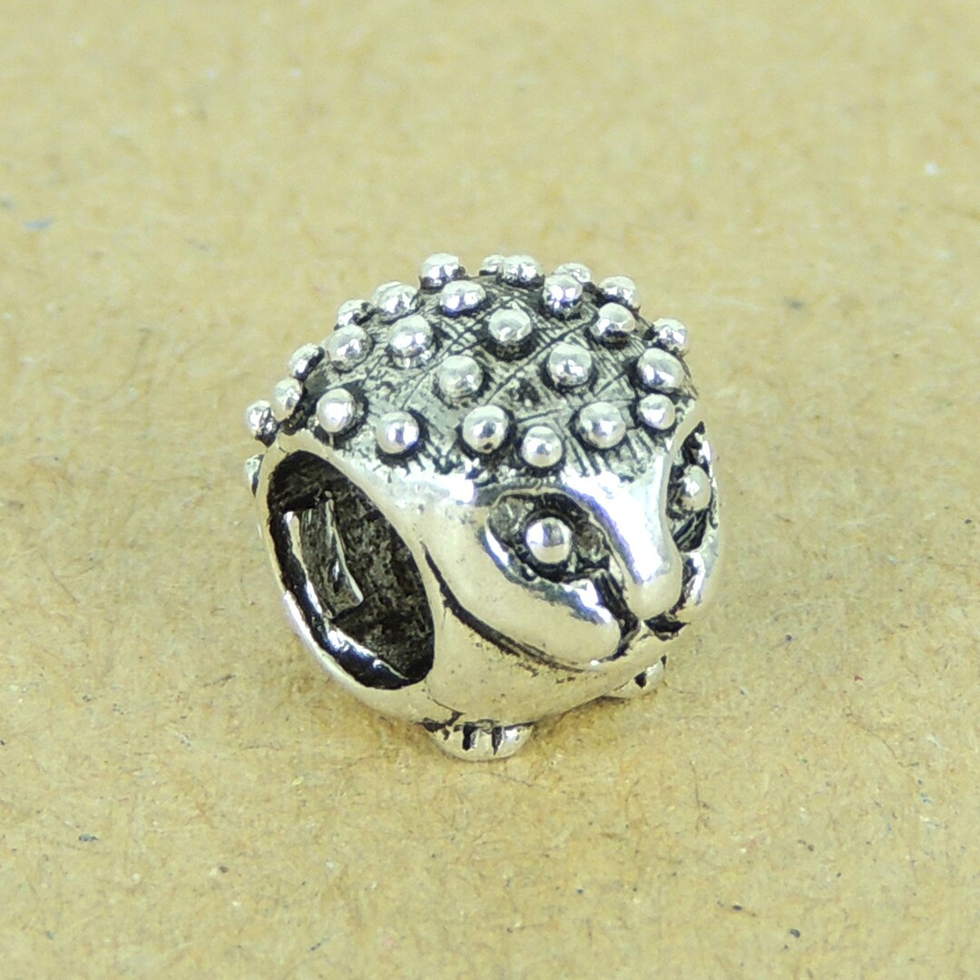 Sterling Silver Hedgehog Charm Vintage 925 Bead for Charm Bracelet DIY ...
