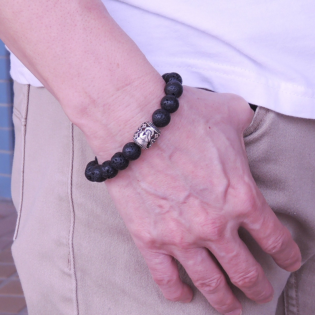 Prayer Gemstone Jewelry Handmade Braided Bracelet Spiritual - Etsy UK