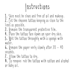 Boho Floral Temporary Tattoos (18cm/20cm Long X 8/9 Cm), Long Whimsical ...