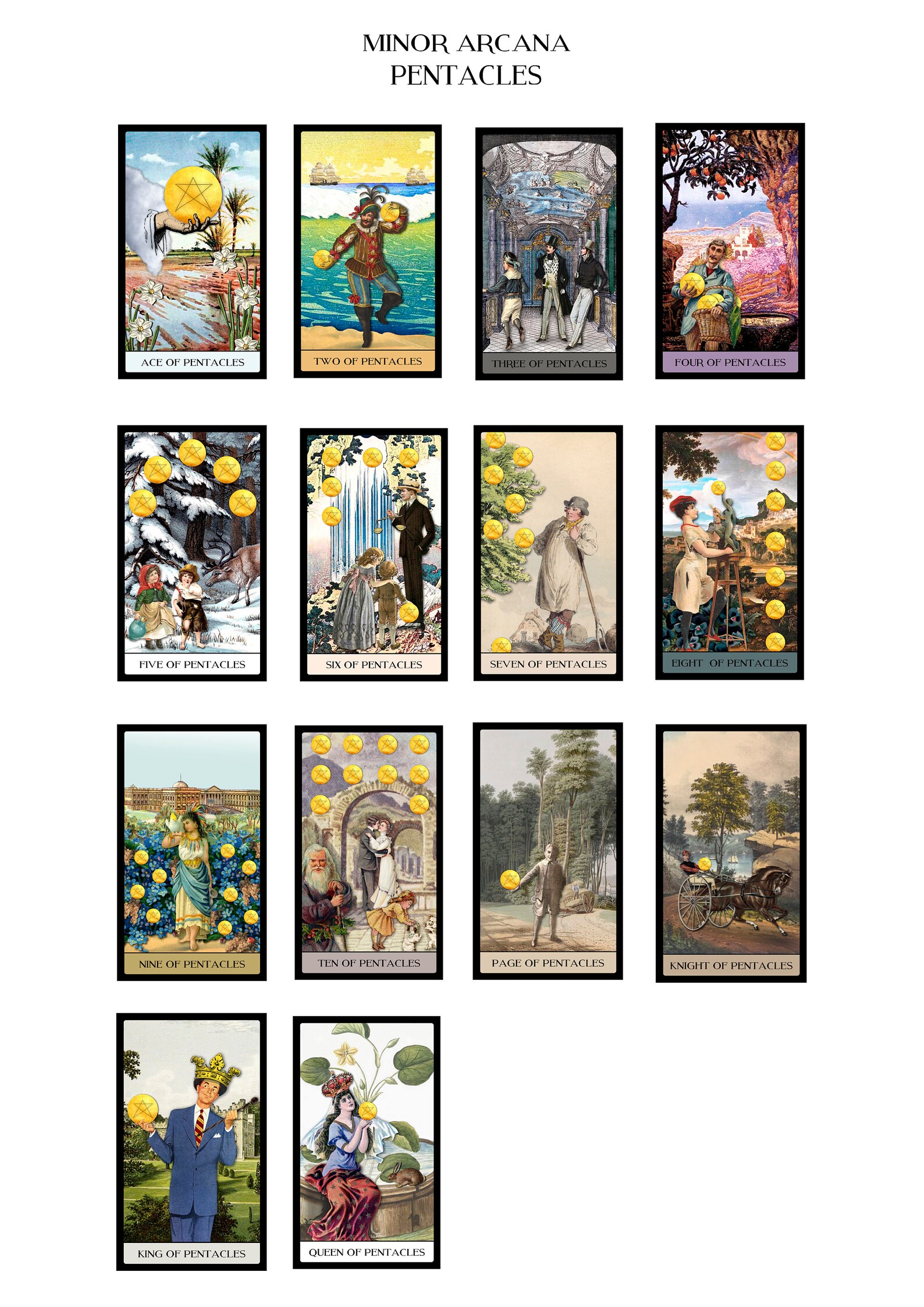 The Vintage Oracle TAROT CARD DECK, Tarot Deck, Prediction Cards ...