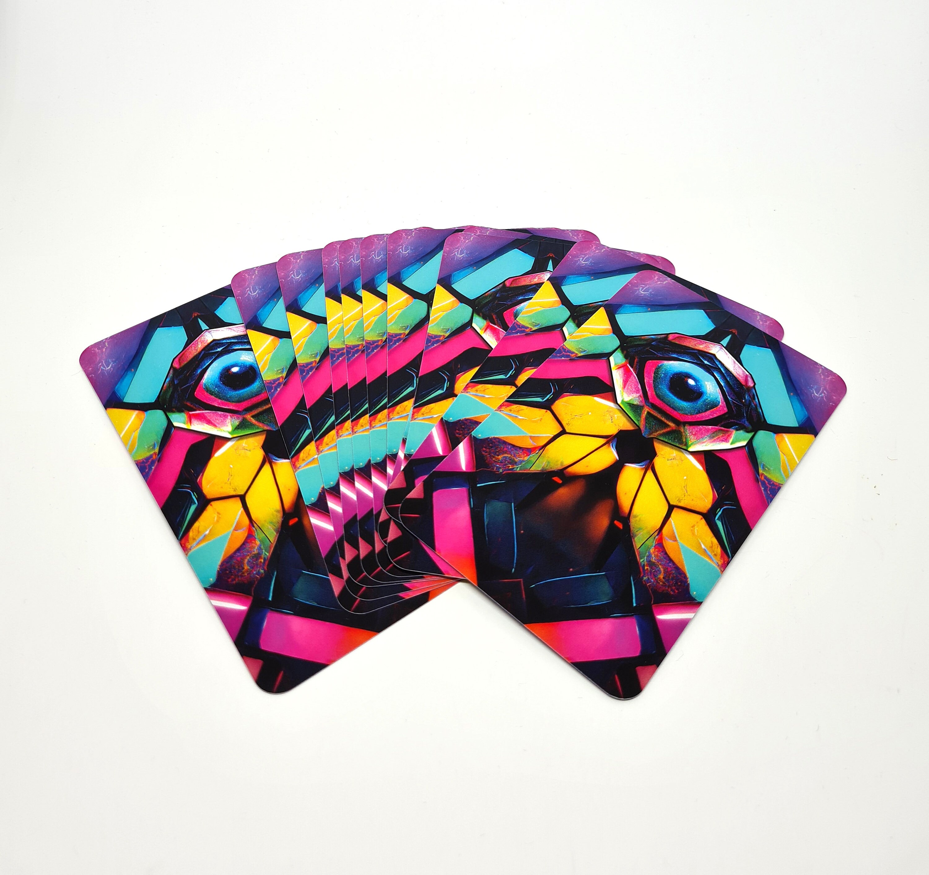 Surreal Cyberpunk TAROT CARD DECK, Oracle Card Game, Prediction Playing ...