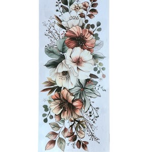 Boho Floral Temporary Tattoos (18cm/20cm Long X 8/9 Cm), Long Whimsical ...