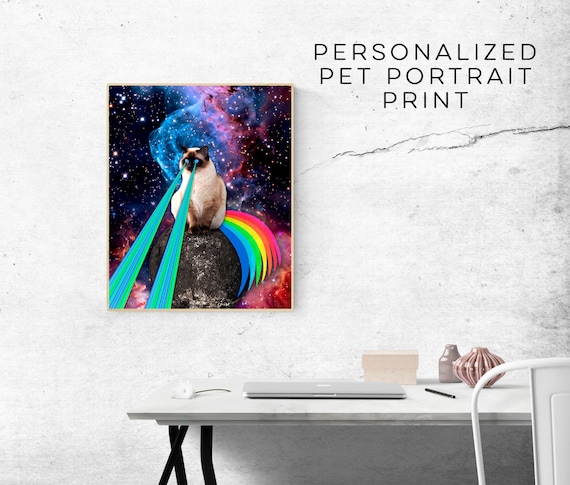 Personalized Pet Portrait Print. Custom Pop Art Mascot | Etsy