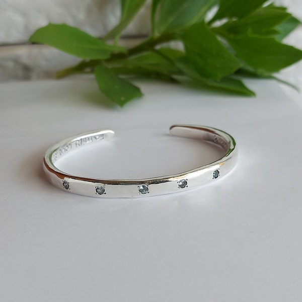 Silver Mom Bracelet - Etsy