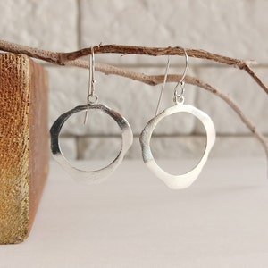 Large Dangle Earrings, Sterling Silver Statement Earrings, Large Silver ...