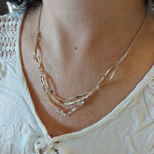 Silver Statement Necklace Sterling Silver Handmade Jewelry - Etsy