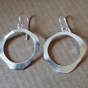 Large Dangle Earrings, Sterling Silver Statement Earrings, Large Silver ...