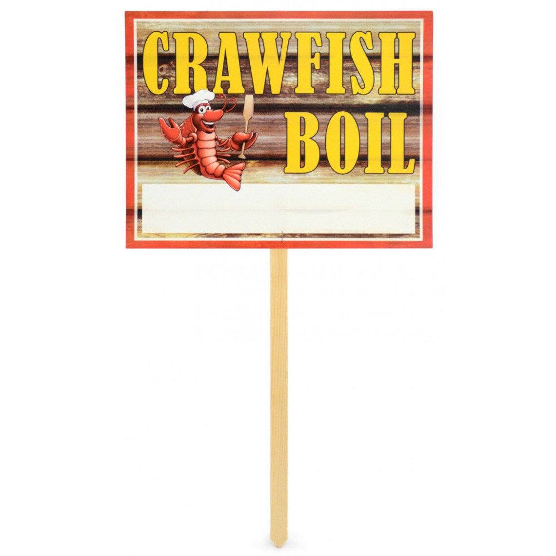 Crawfish Boil Yard Sign Red Seafood Crab Door Hanger Decor | Etsy