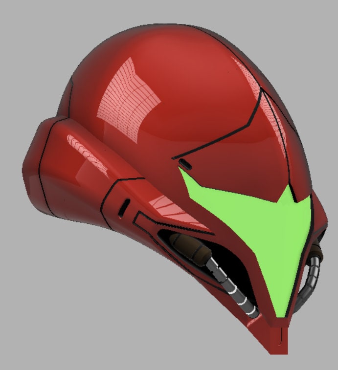 Metroid Dread Helmet 3d Model - Etsy
