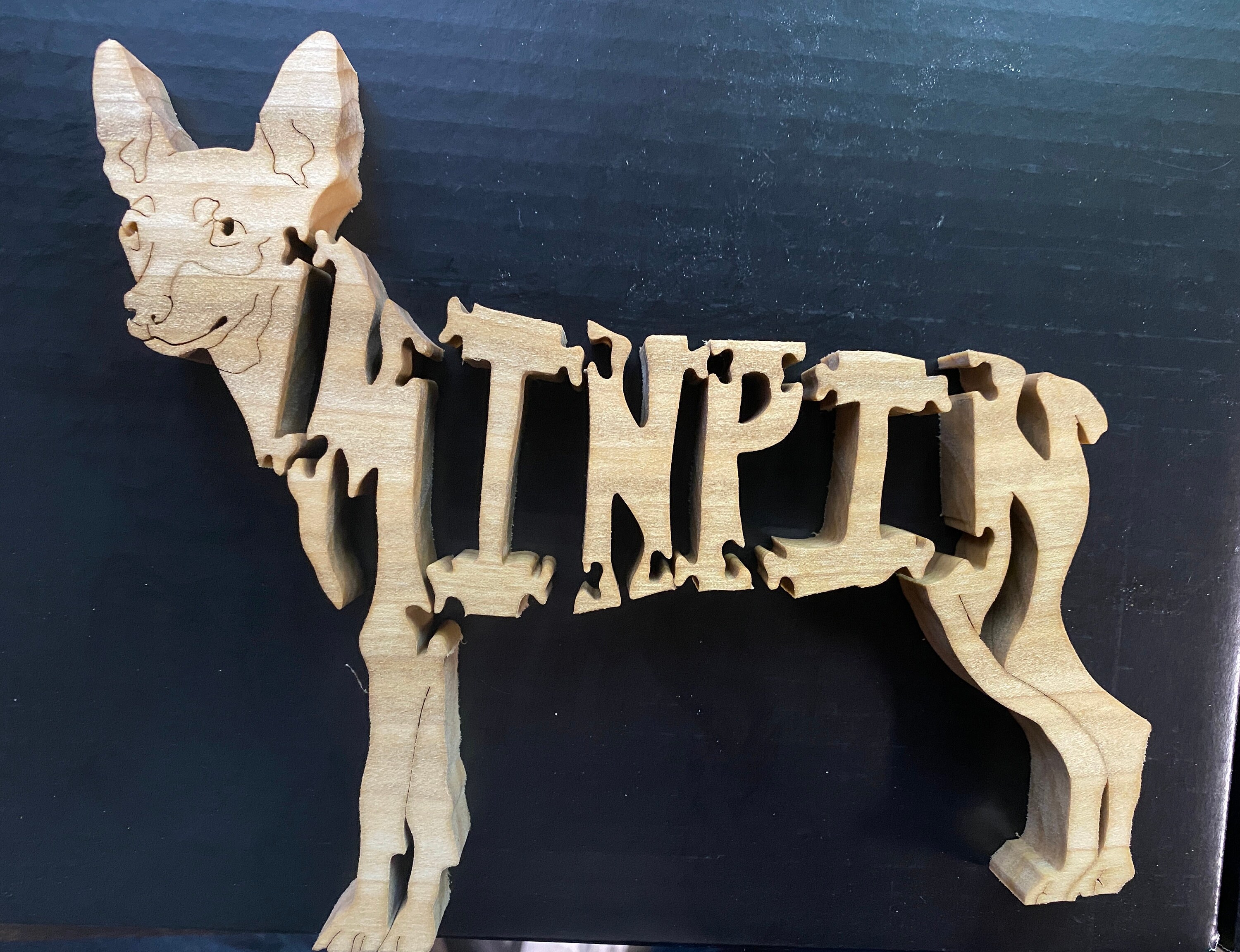 Minpin Wooden Puzzle,customizable, Made in USA, Made From Poplar ...
