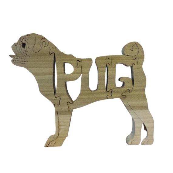 Wood Pug Puzzleunique Gift for Dad Christmas Gift for Dog - Etsy