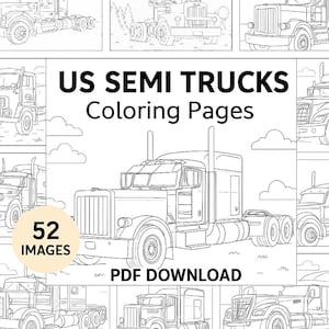 peterbilt coloring pages printable