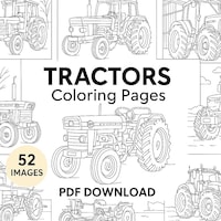 Printable Tractor and Farm Coloring Pages for Children, 60 Coloring ...