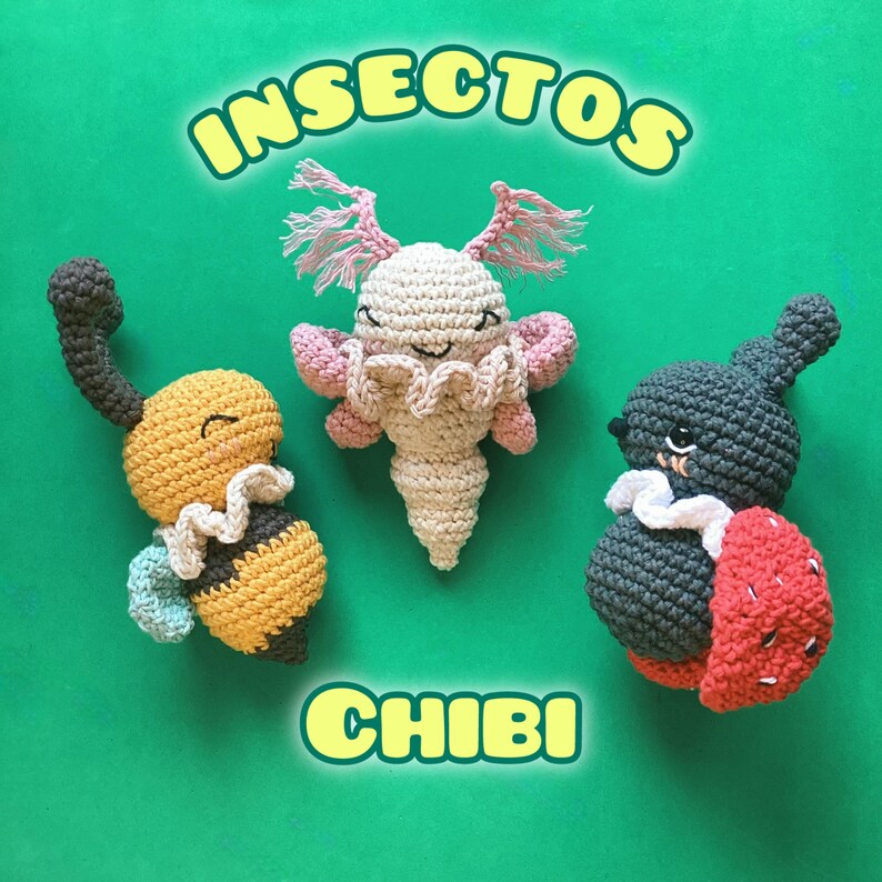Insects Chibi Amigurumi Patterns - Etsy